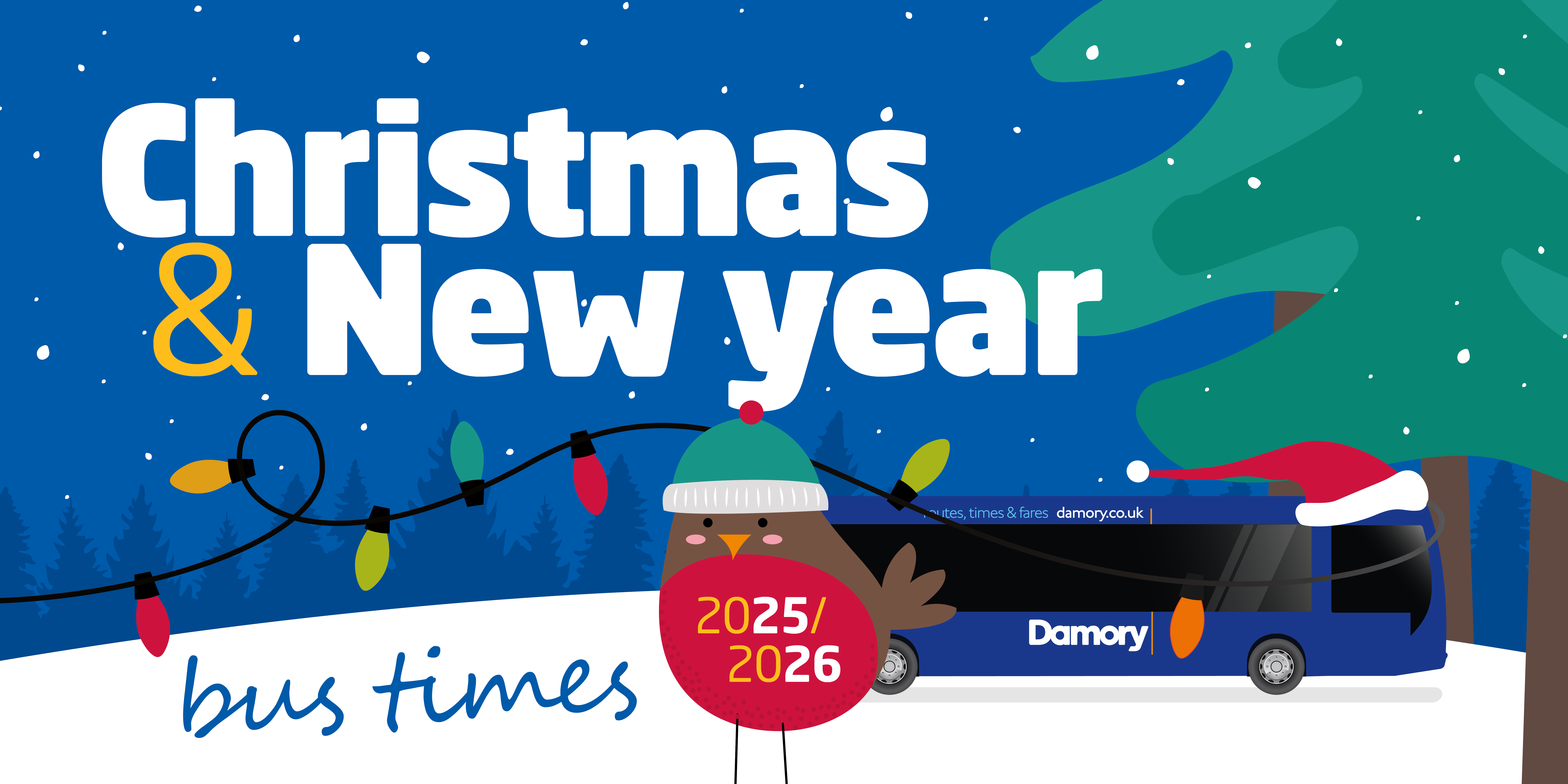 Christmas and New Year bus times